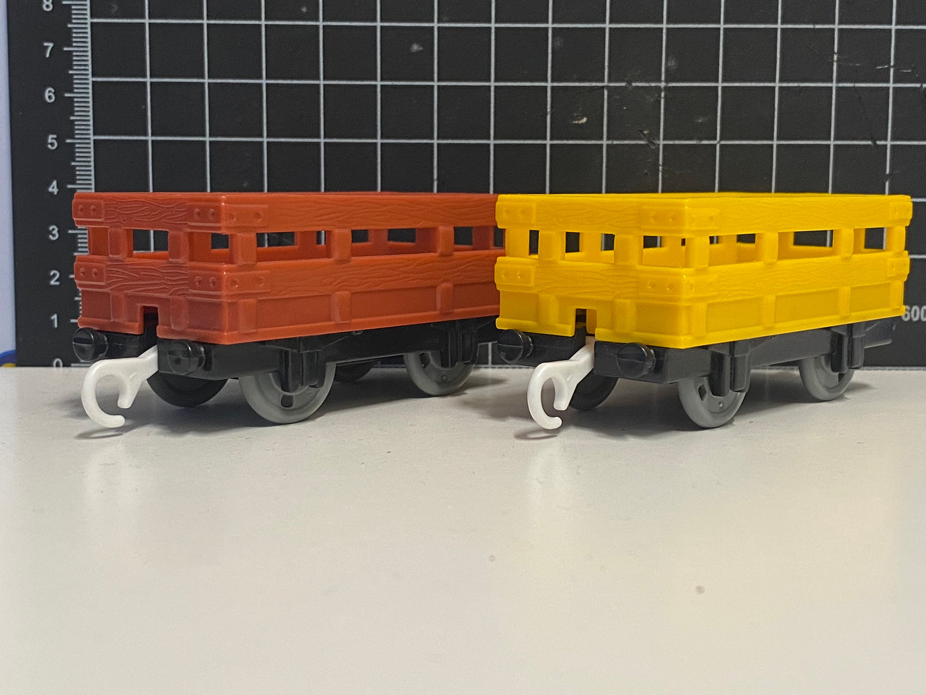 Thomas and Friends Trackmaster Pair of Narrow Gauge Slate Cars Yellow ...