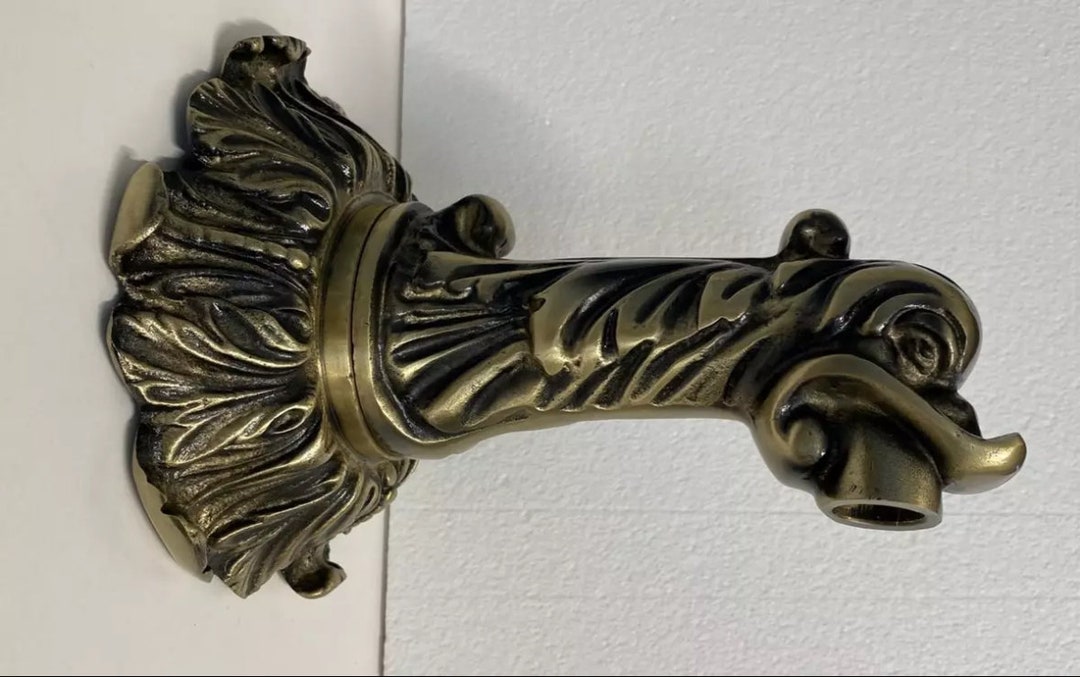 Unique Decorative Brass Garden Spigot/faucet With Wall Plate, NEW - Etsy