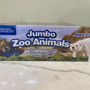 Jumbo Zoo Animals, Assorted Species, Set of 5 - Etsy Canada