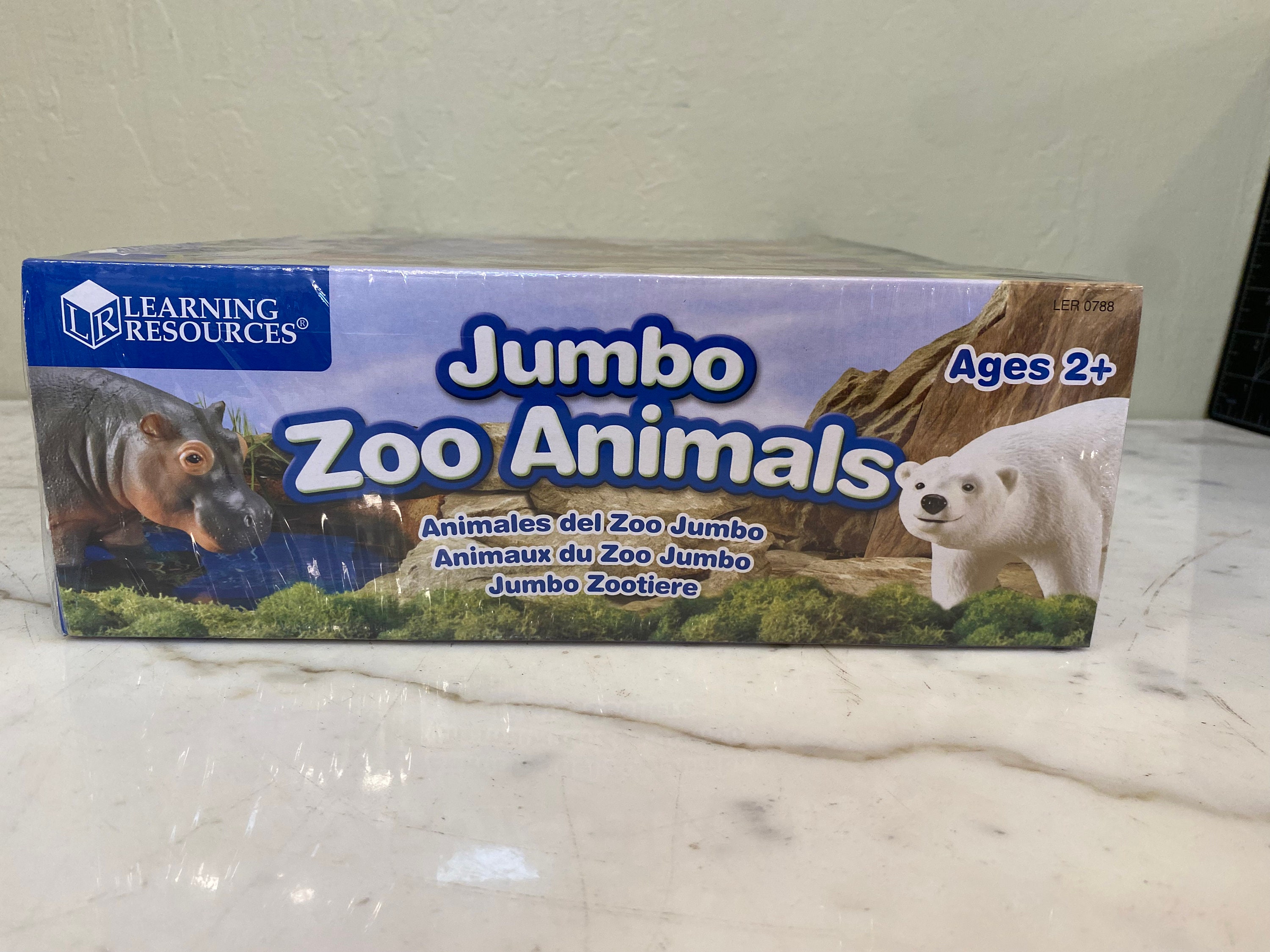 Jumbo Zoo Animals, Assorted Species, Set of 5 - Etsy UK
