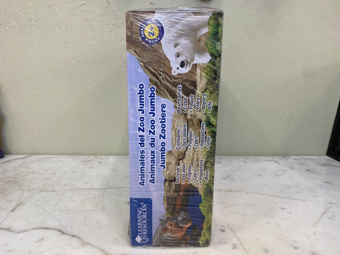 Jumbo Zoo Animals, Assorted Species, Set of 5 - Etsy Canada