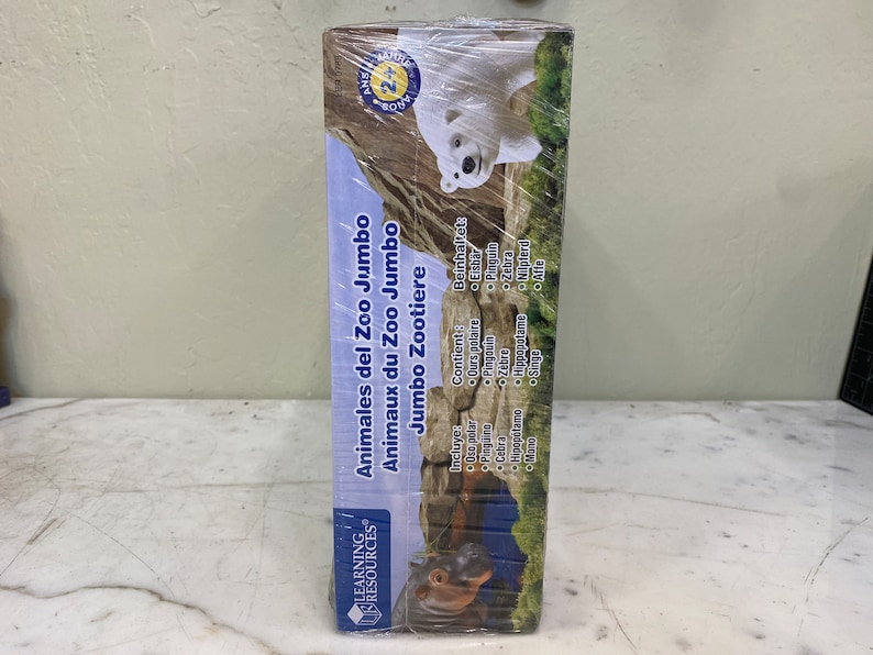 Jumbo Zoo Animals, Assorted Species, Set of 5 - Etsy UK