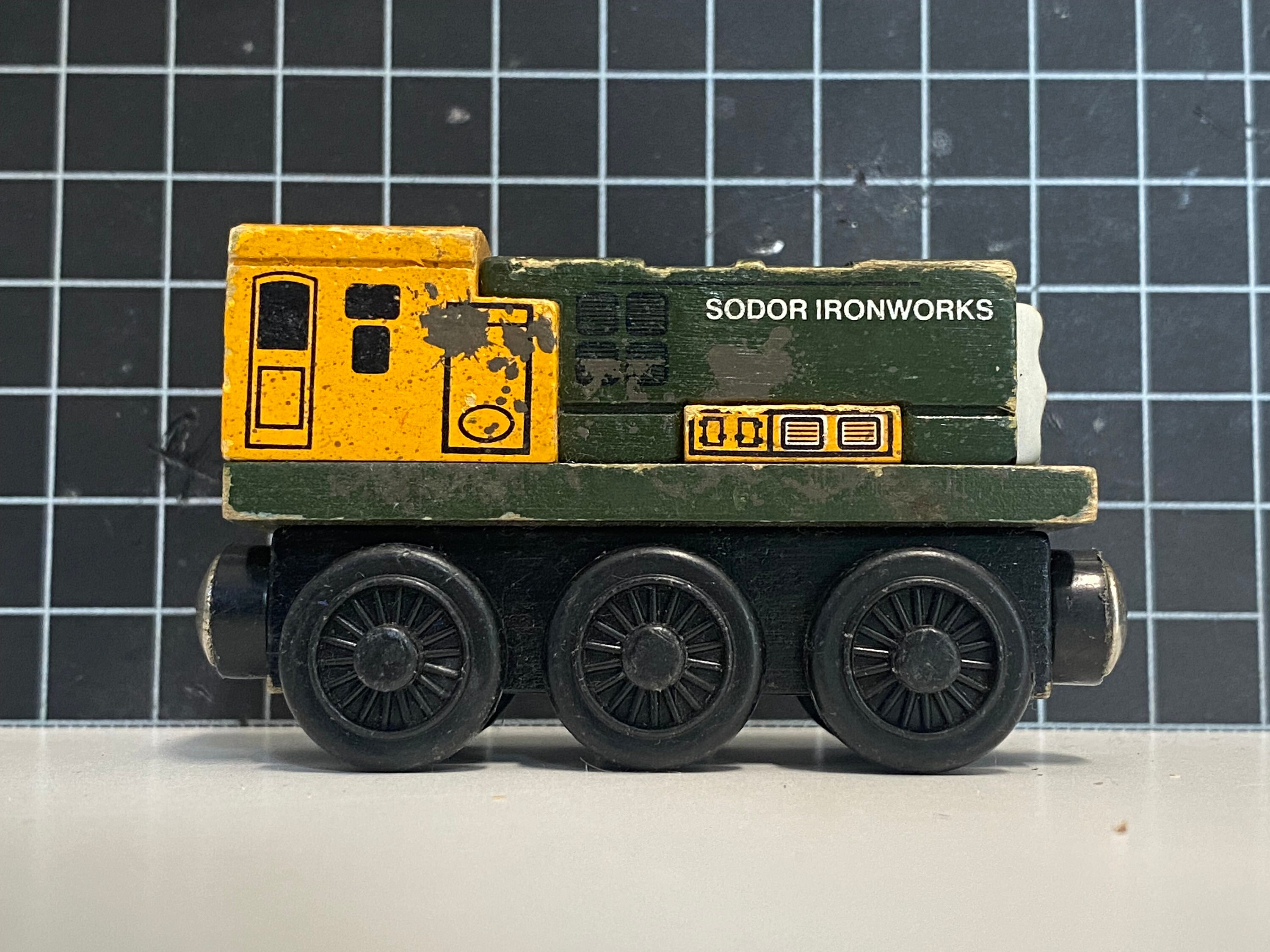 Thomas and Friends Wooden Railway Dirty Muddy Iron Bert - Etsy