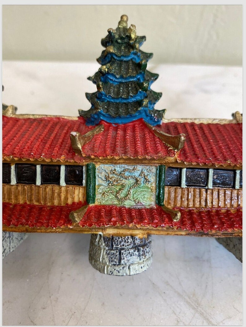 Unique Porcelain Chinese Temple Figurine - Etsy