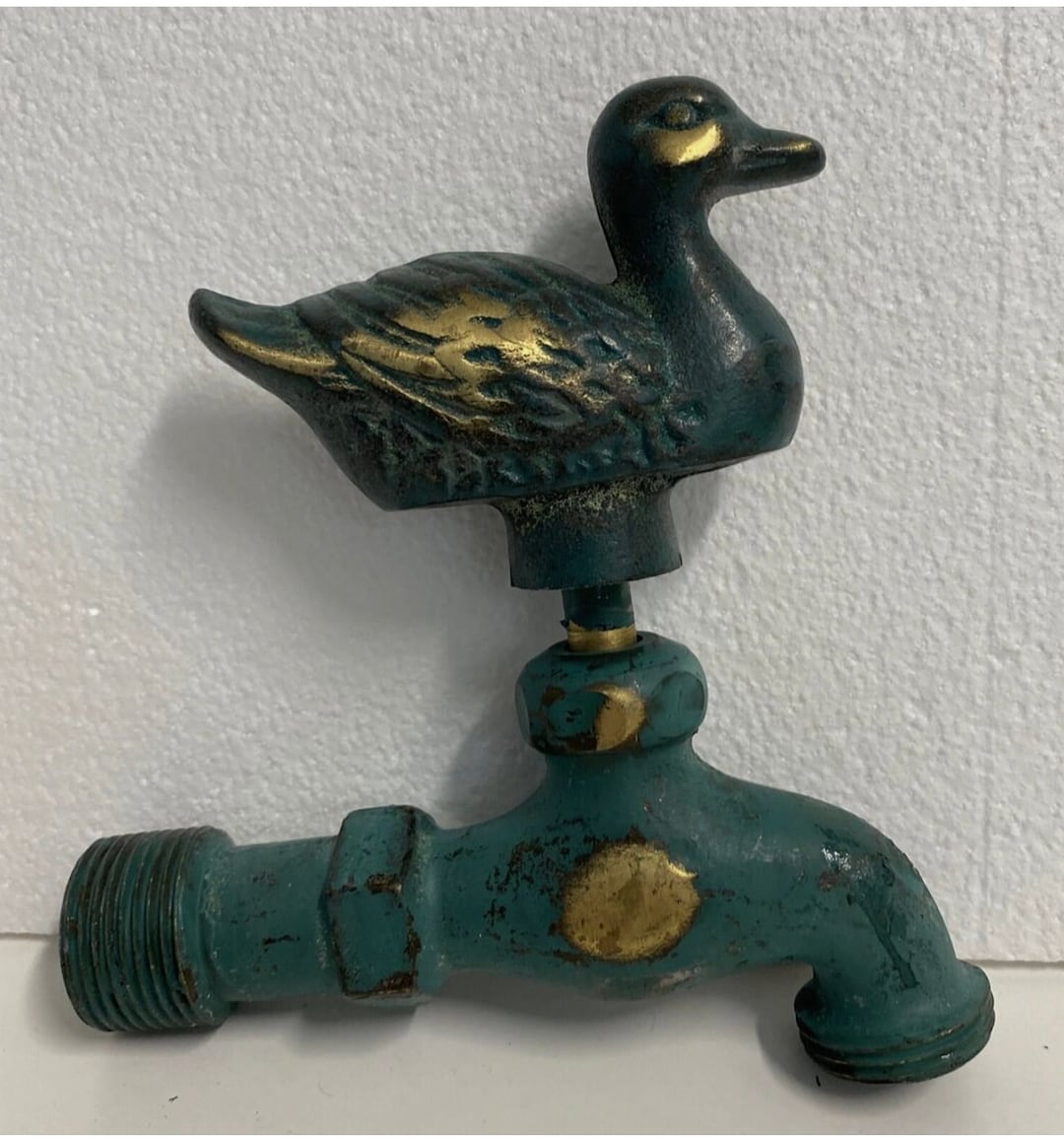 Multi-patinated Brass Outdoor Garden Spigot/faucet With Duck, New - Etsy