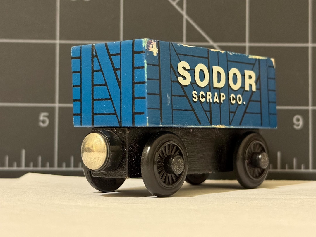 Thomas and Friends Wooden Railway Sodor Scrap Company Car - Etsy