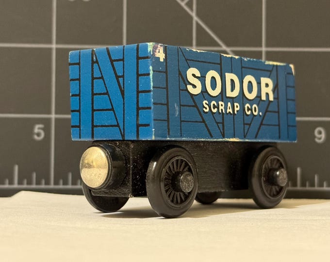 Thomas and Friends Wooden Railway Sodor Scrap Company Car - Etsy