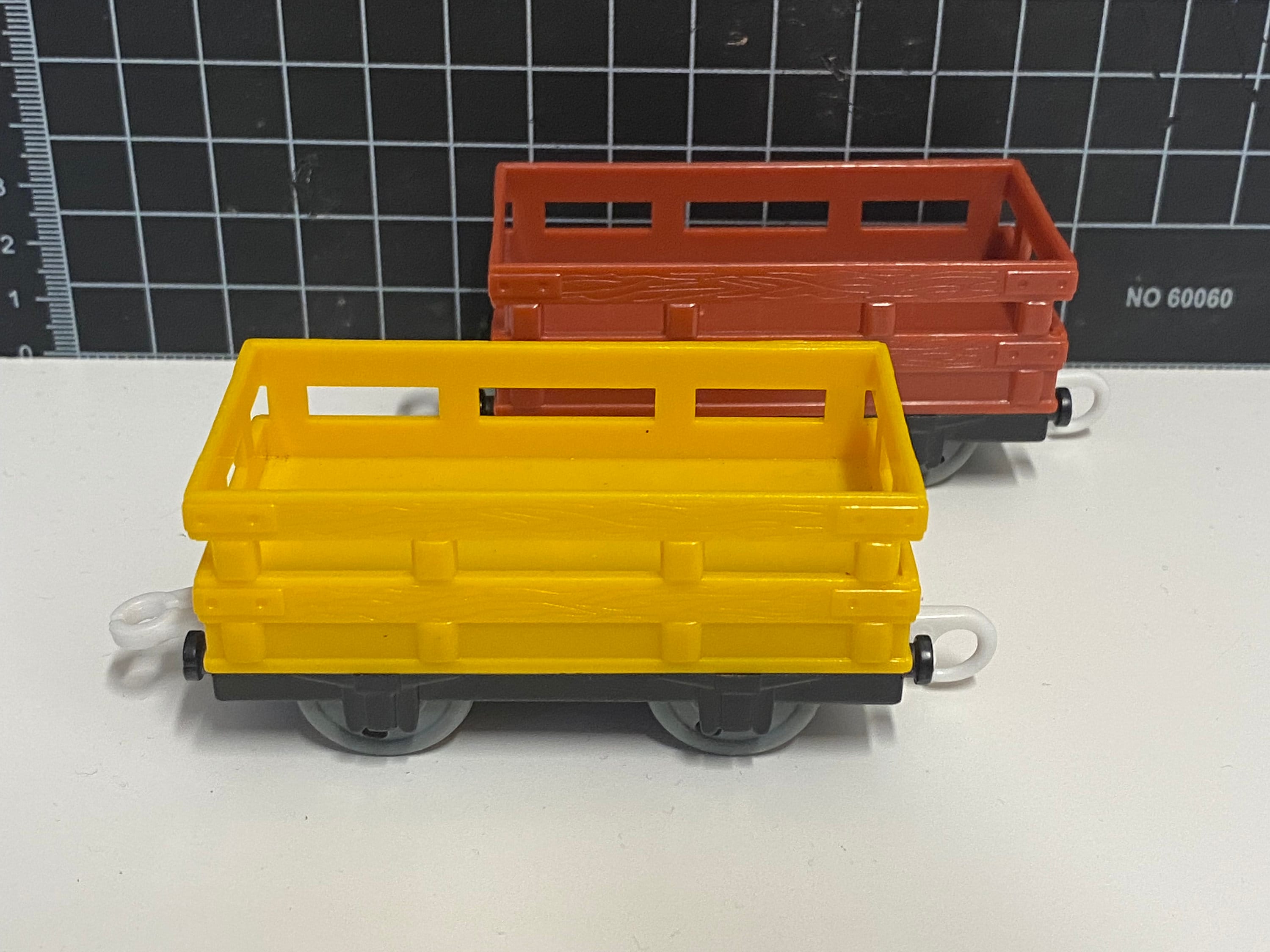 Thomas and Friends Trackmaster Pair of Narrow Gauge Slate Cars Yellow ...