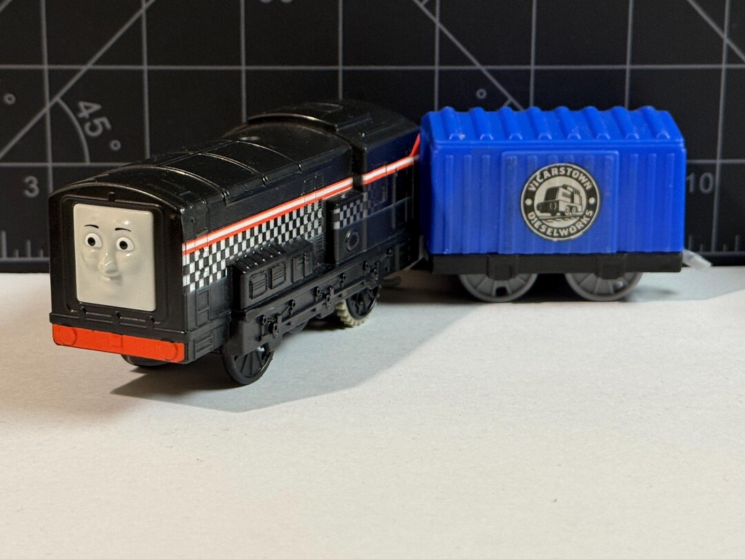 Thomas and Friends Trackmaster Talking Racing Diesel and Box Car - Etsy