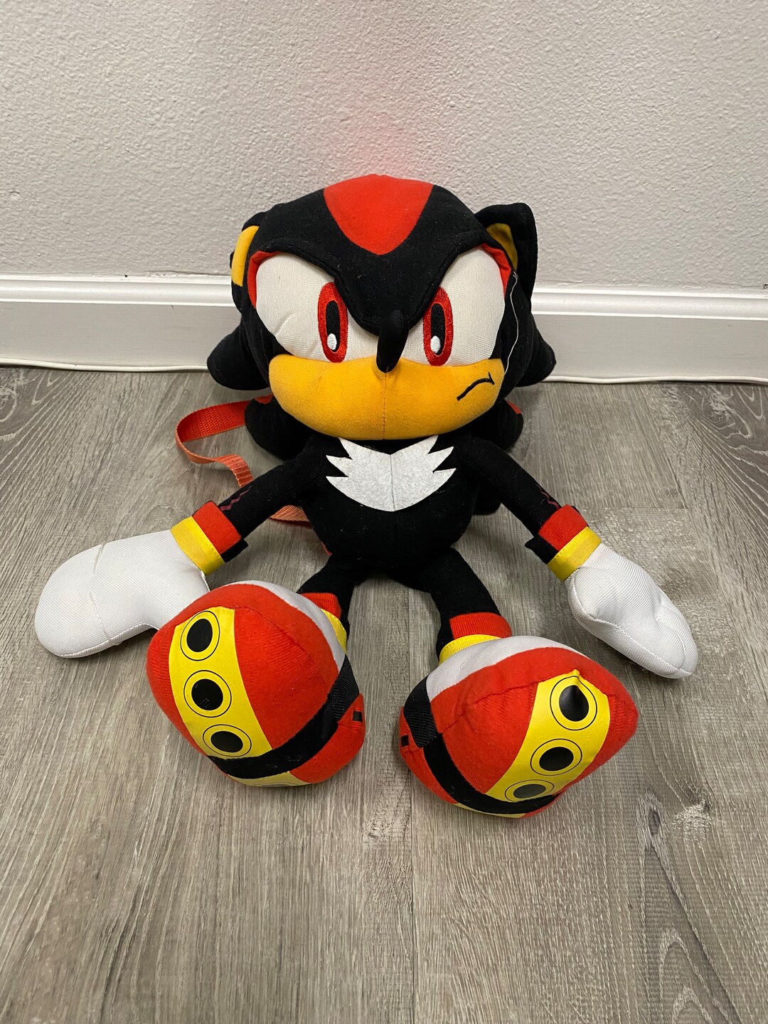 Sonic the Hedgehog Shadow the Hedgehog Plush With Back Zipper - Etsy