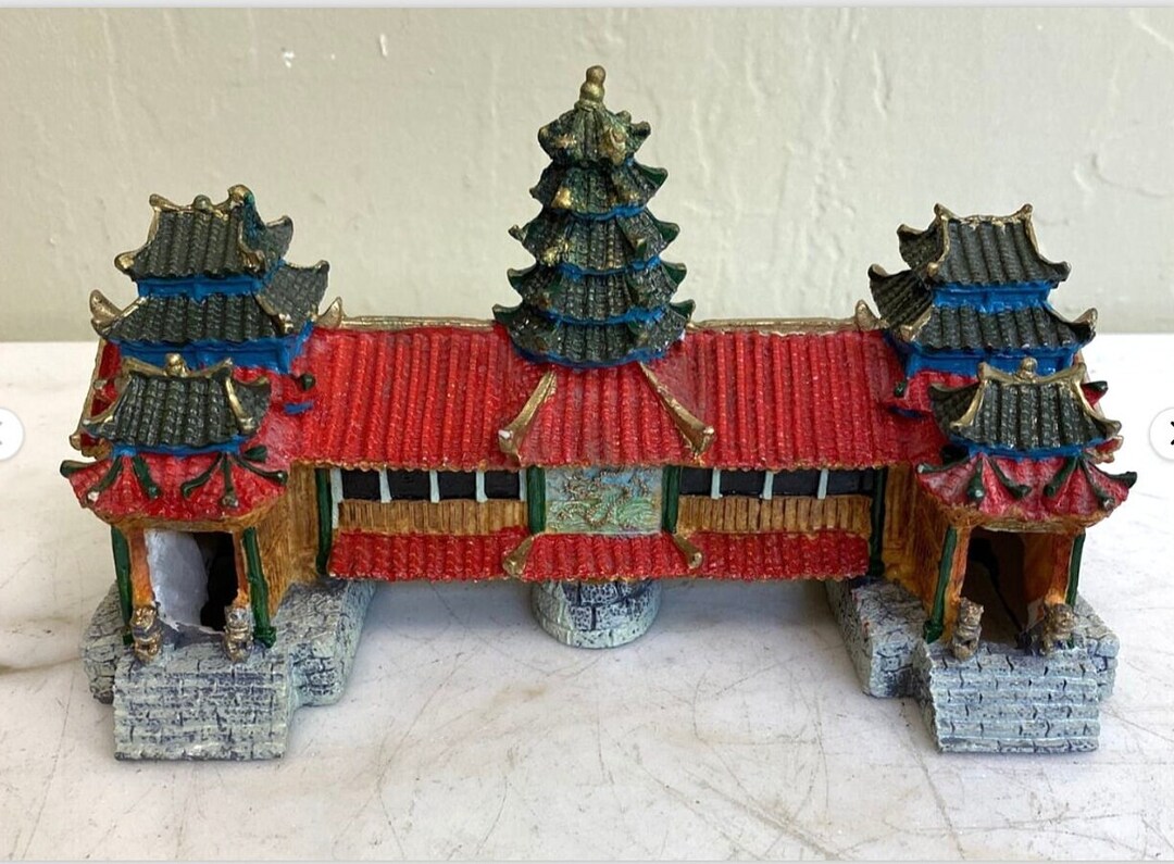 Unique Porcelain Chinese Temple Figurine - Etsy