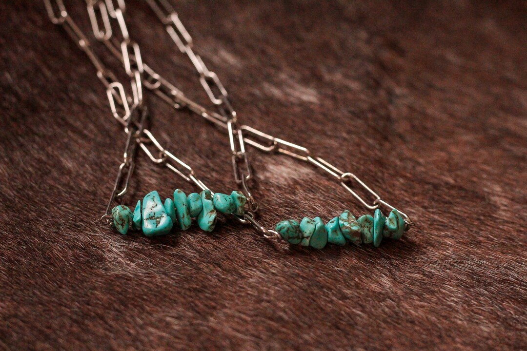 Turquoise Bar Necklace - Etsy