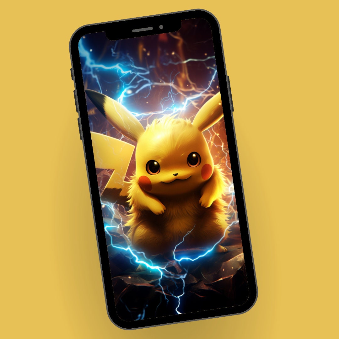 Phone Wallpaper Pikachu Wallpaper Mobile Background - Etsy