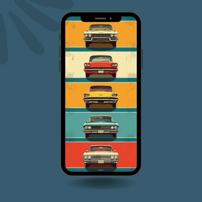 Vintage Car Images Phone Wallpaper, Retro Classic Car Phone Background ...