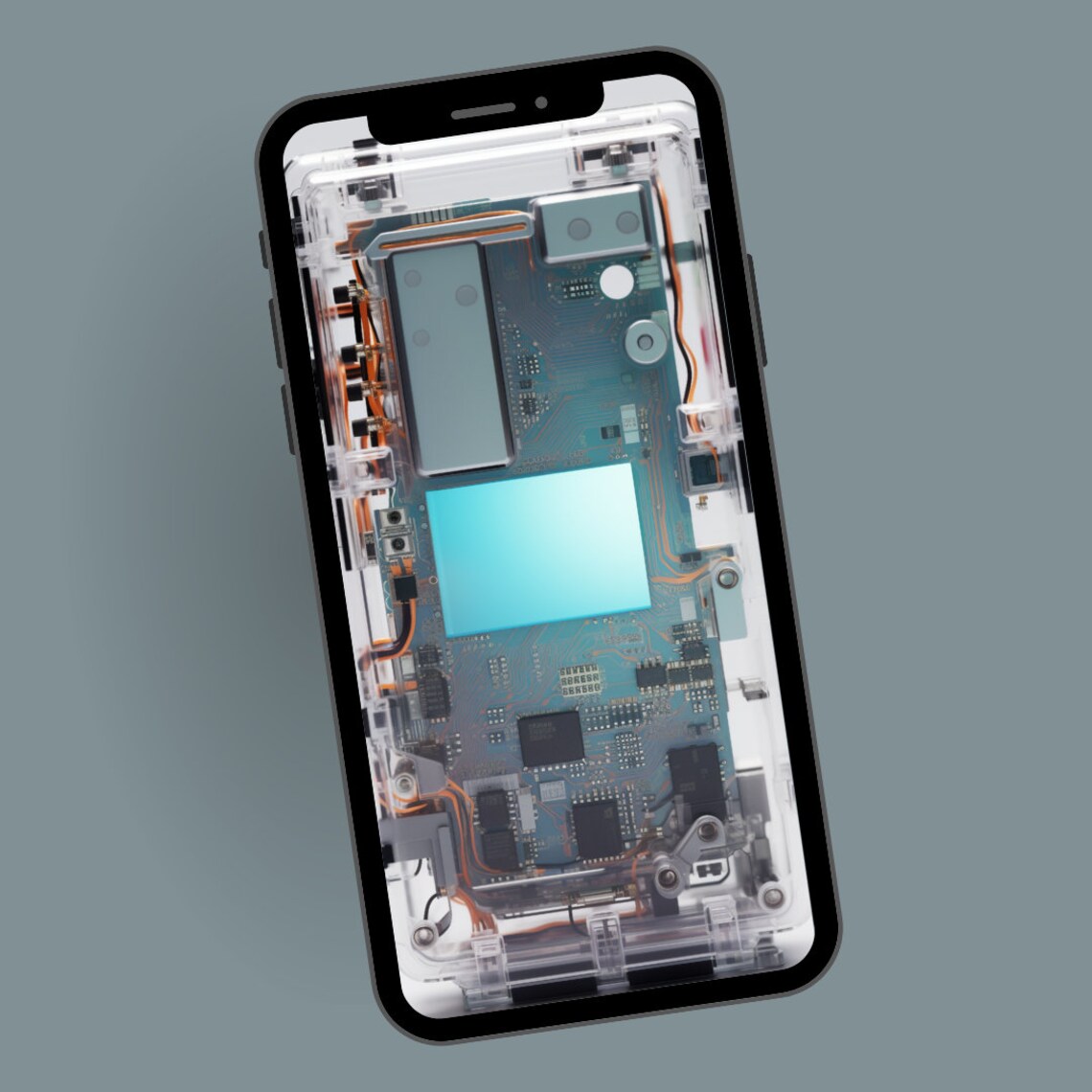 Realistic 3D Electronic Circuit Phone Wallpaper, Technological Phone ...