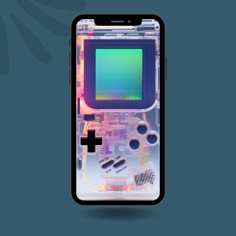 Realistic 3D Colorful Gameboy Phone Wallpaper, Retro Gaming Phone ...