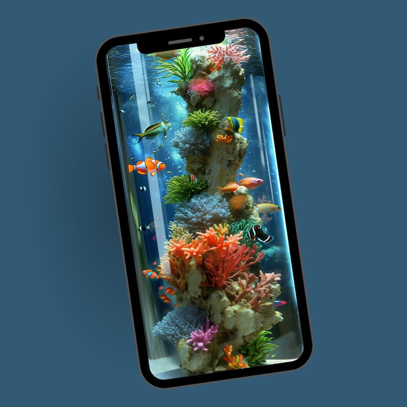 Aquarium Phone Wallpaper - Etsy
