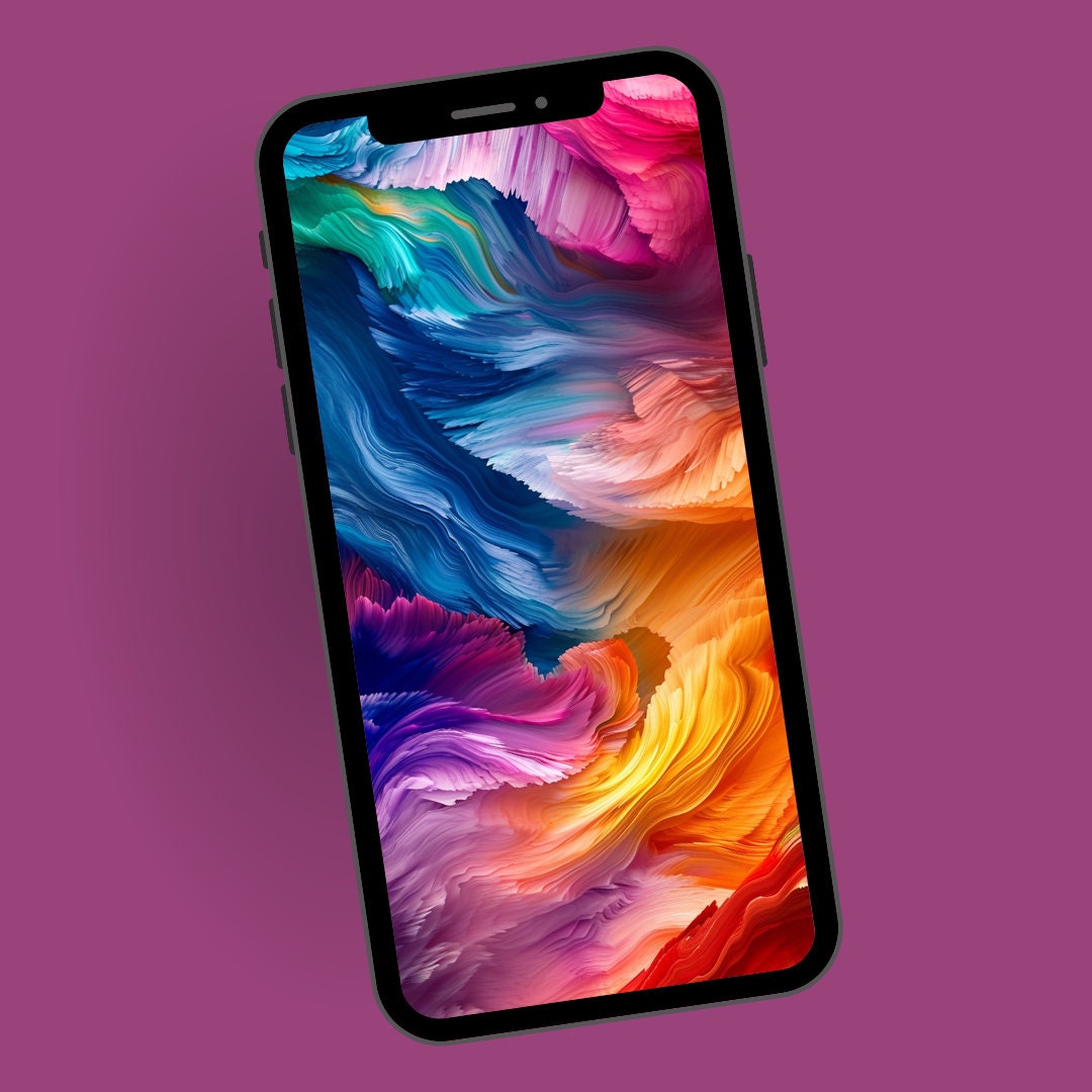 Eye-catching Vivid Color Transitions Phone Wallpaper, Dynamic Color ...
