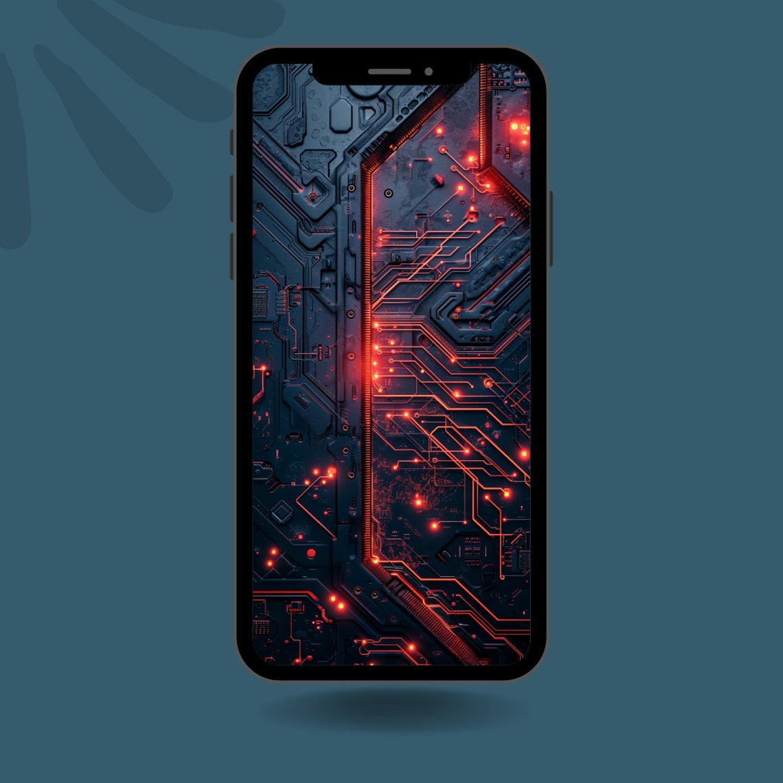 3D Technological Circuit Board Design Phone Wallpaper, Futuristic ...
