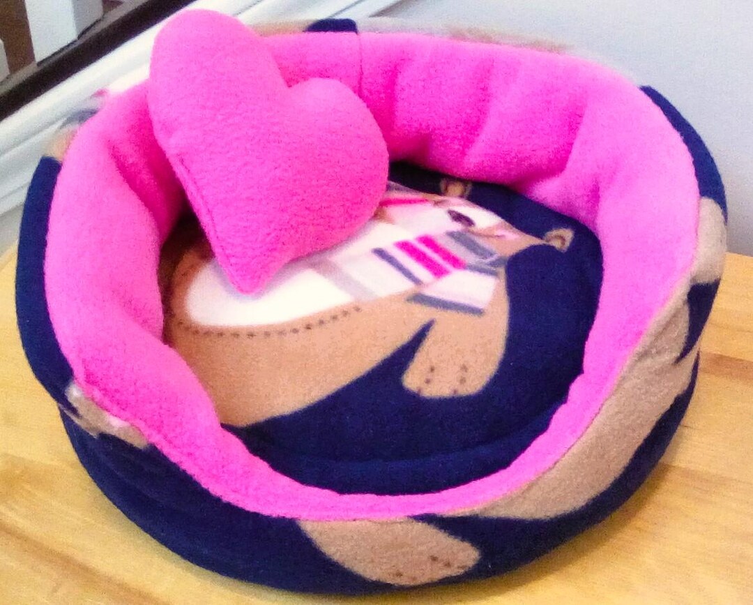 Fleece Cuddle Cup Bed, Snuggle Bed, for Guinea Pigs, Dwarf Bunnies ...
