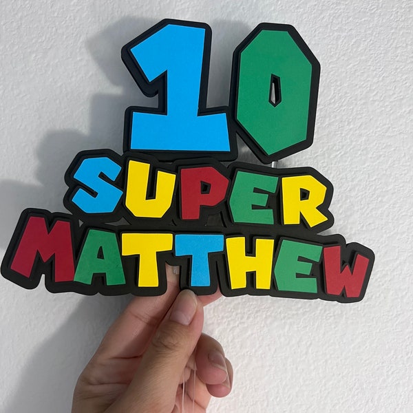 Super Mario Number Font - Etsy UK