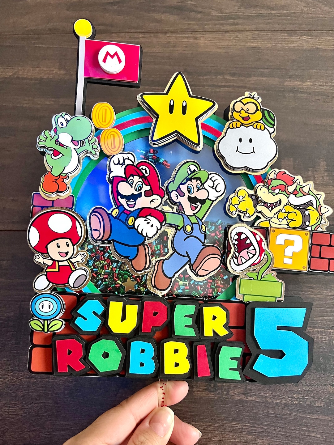 Super Mario Light up Cake Topper, Mario Bros Cake Topper, Super Mario ...