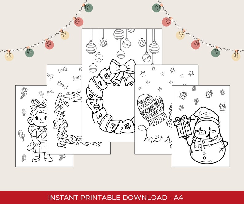 20 Christmas Colouring Pages for Kid's, Holiday Activities for Kids ...