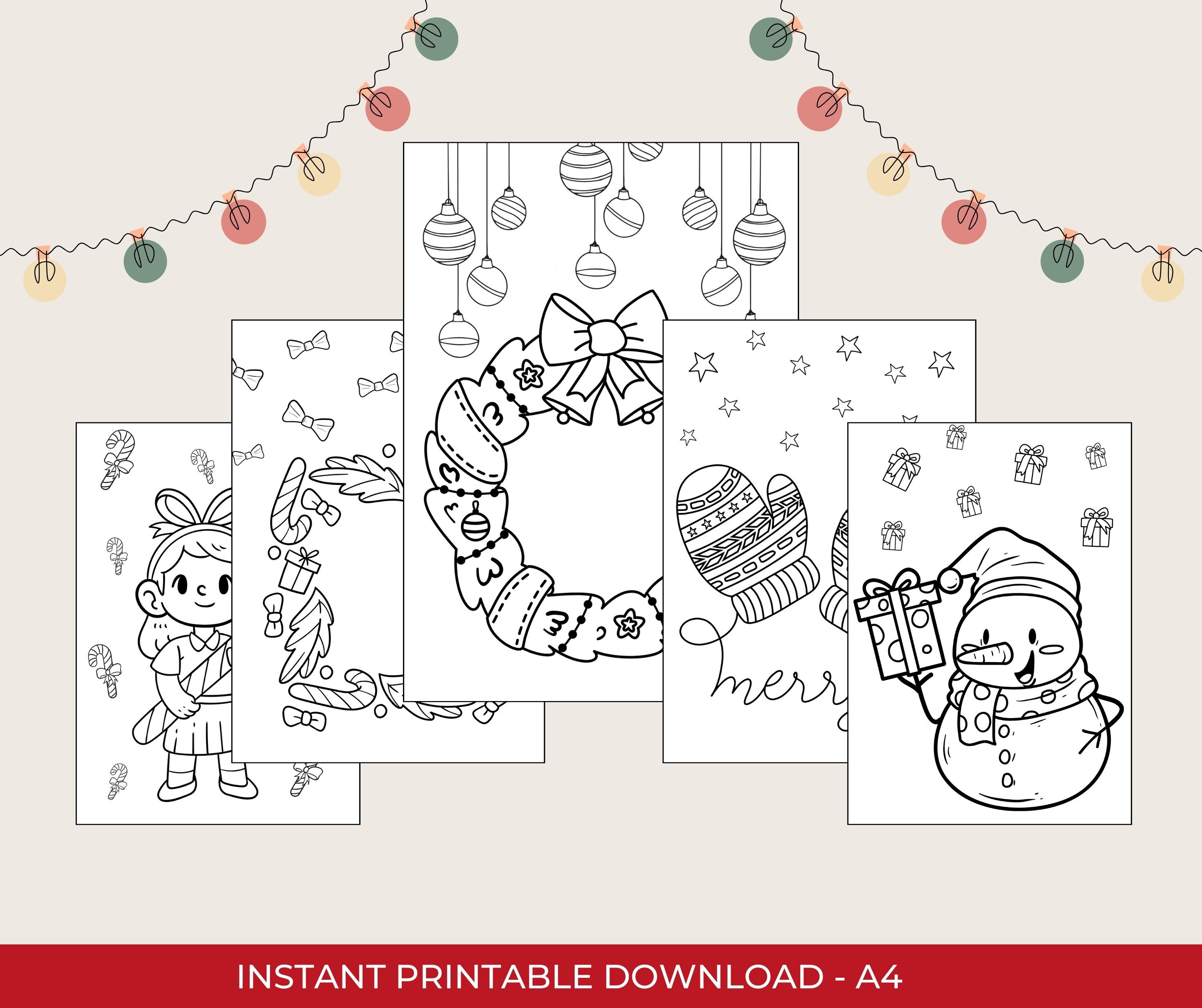 20 Christmas Colouring Pages for Kid's, Holiday Activities for Kids ...
