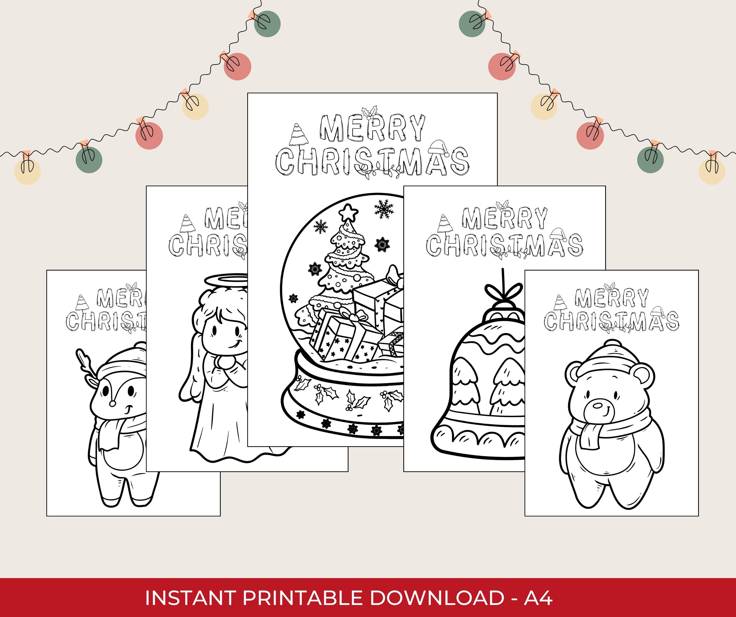 20 Christmas Colouring Pages for Kid's, Holiday Activities for Kids ...