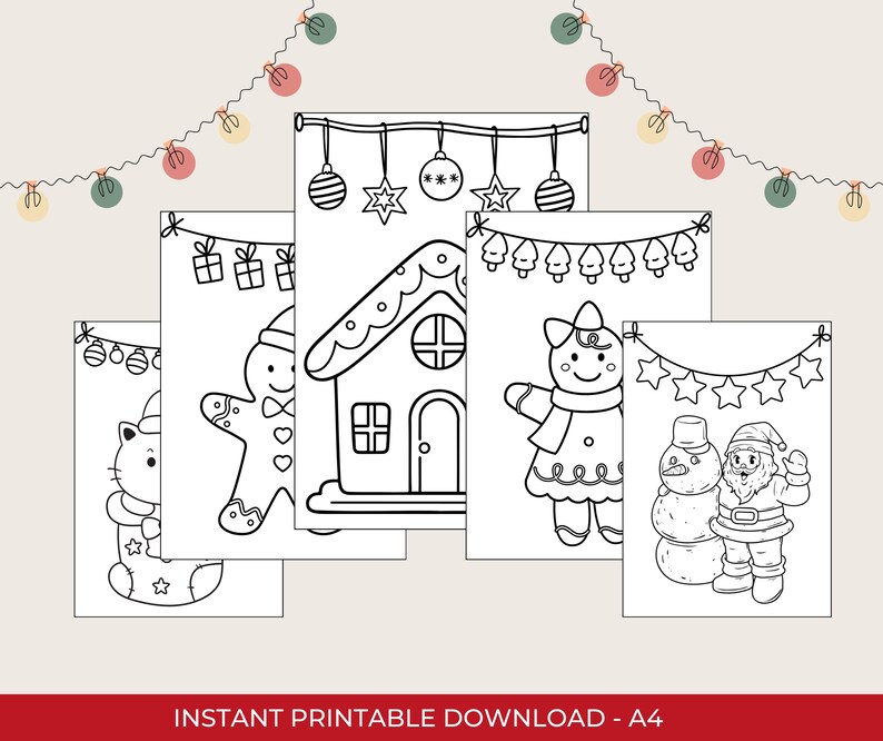 20 Christmas Colouring Pages for Kid's, Holiday Activities for Kids ...