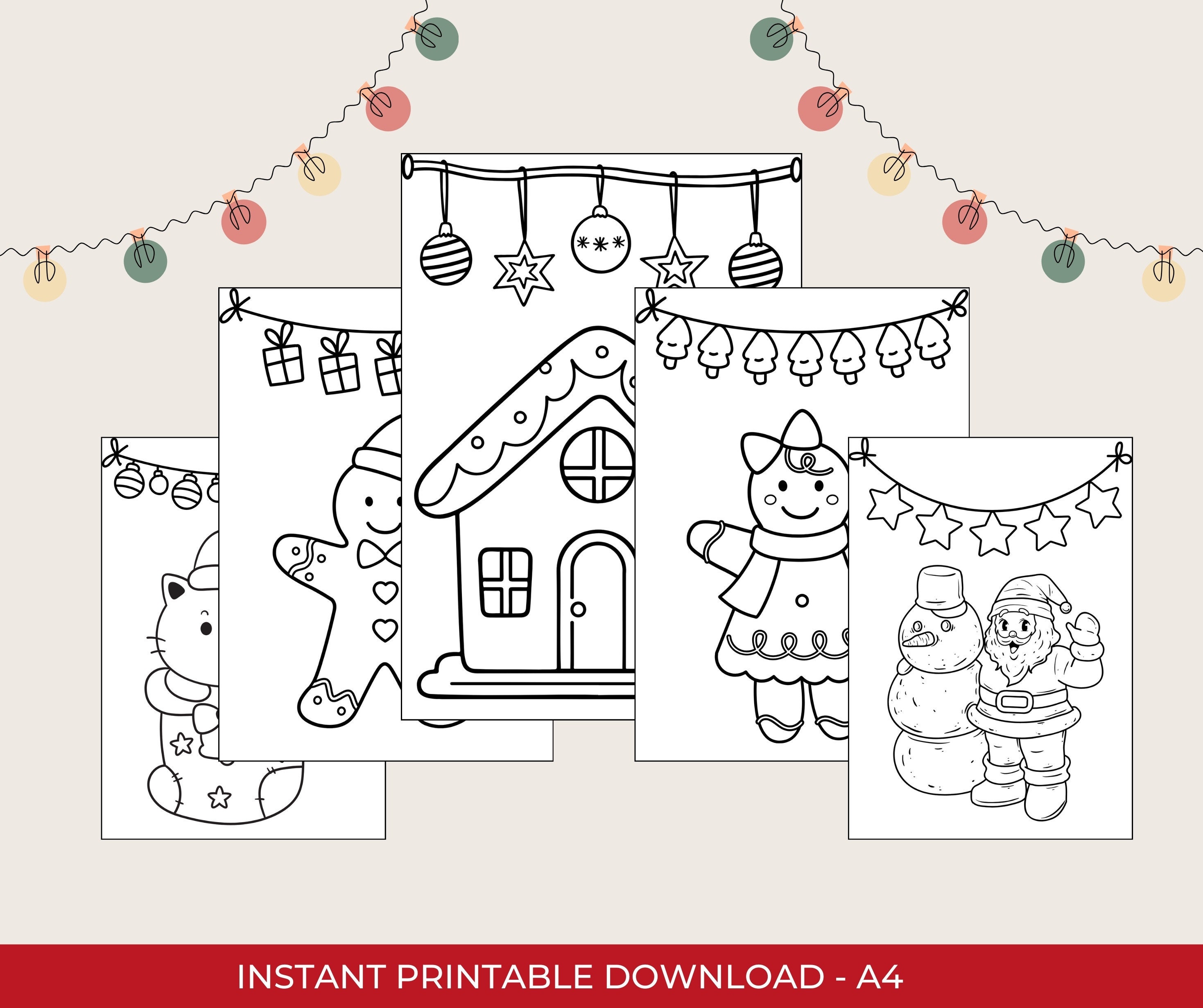 20 Christmas Colouring Pages for Kid's, Holiday Activities for Kids ...