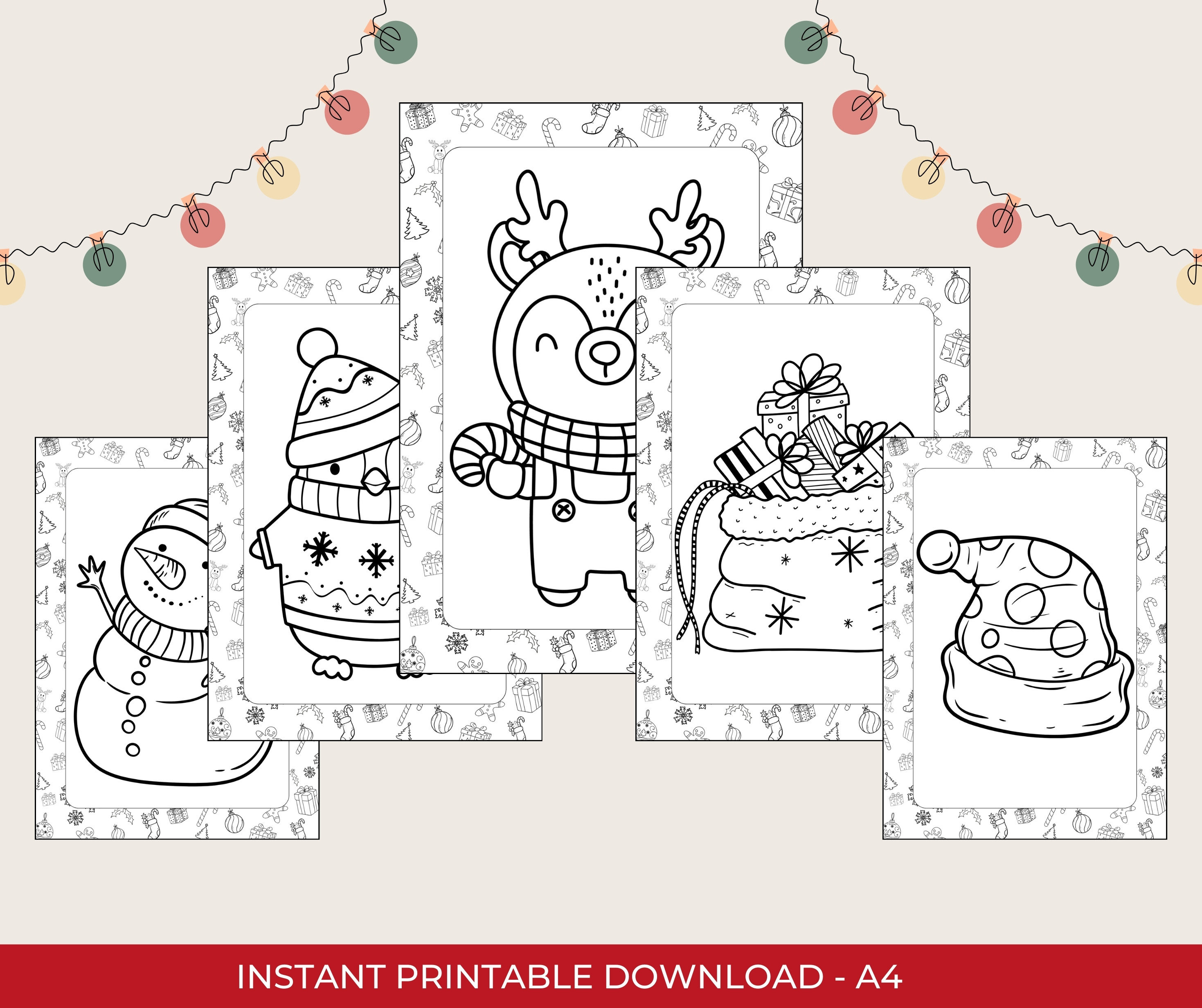 20 Christmas Colouring Pages for Kid's, Holiday Activities for Kids ...