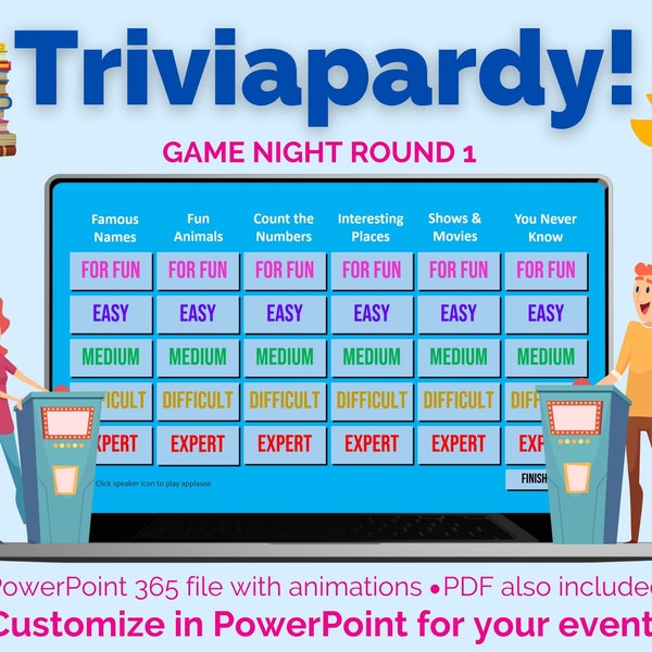 Trivia Night Power Point Template - Etsy Canada