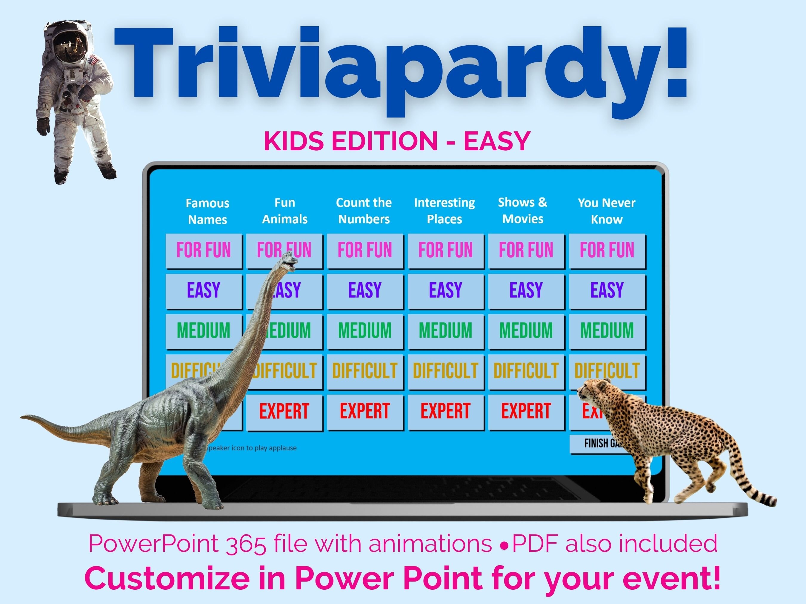 Kids Jeopardy | Virtual Party Game | Games for Kids | Classroom Games ...