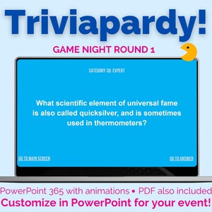 Jeopardy-like Game | Virtual Party Game | Trivia Night | Quiz Show ...