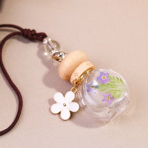 Forget Me Not Flower Bottle Diffusers for Essential Oils, Car Accessories for Her, Fillable ...