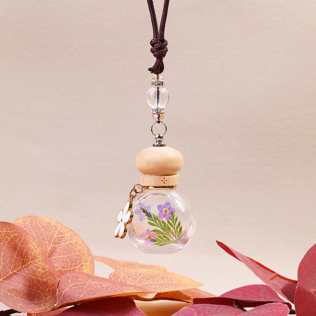 Forget Me Not Flower Bottle Diffusers for Essential Oils, Car Accessories for Her, Fillable ...