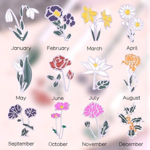 Custom Retro Birth Flower Bookmark, Student Gift for Teacher ...