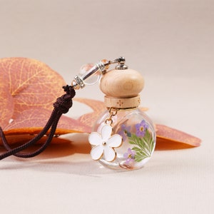 Forget Me Not Flower Bottle Diffusers for Essential Oils, Car Accessories for Her, Fillable ...