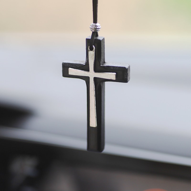 Cross Car Charm for Man - Etsy