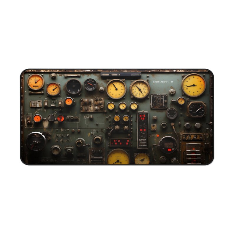 Soviet Submarine Desk Mat, Control Panel Mouse Pad XXL, Anti-slip ...