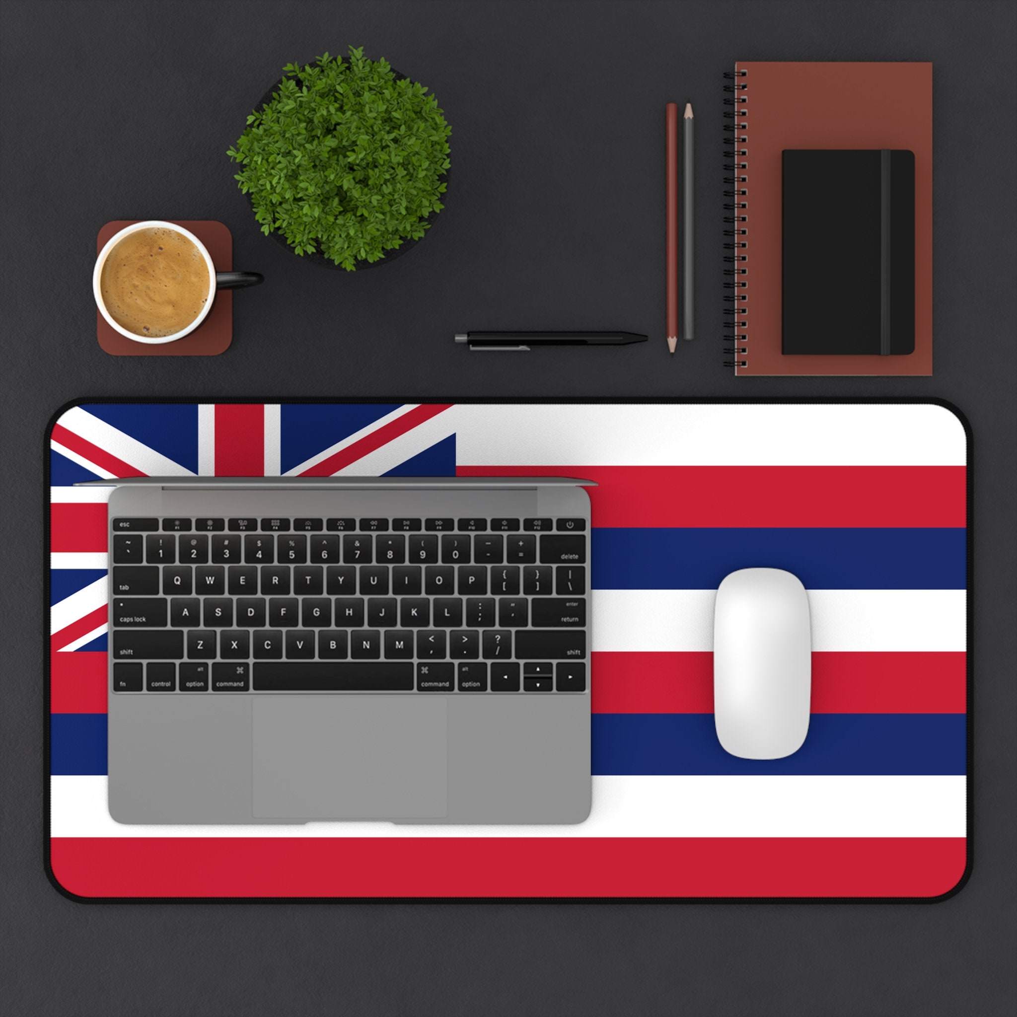 Flag of Hawaii Desk Mat, the Aloha State Mouse Pad XXL, Anti-slip ...