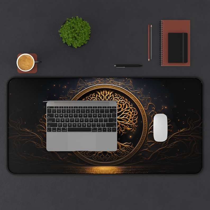 World Tree Desk Mat, Mouse Pad XXL Norse Mythology, Yggdrasil Anti-slip ...