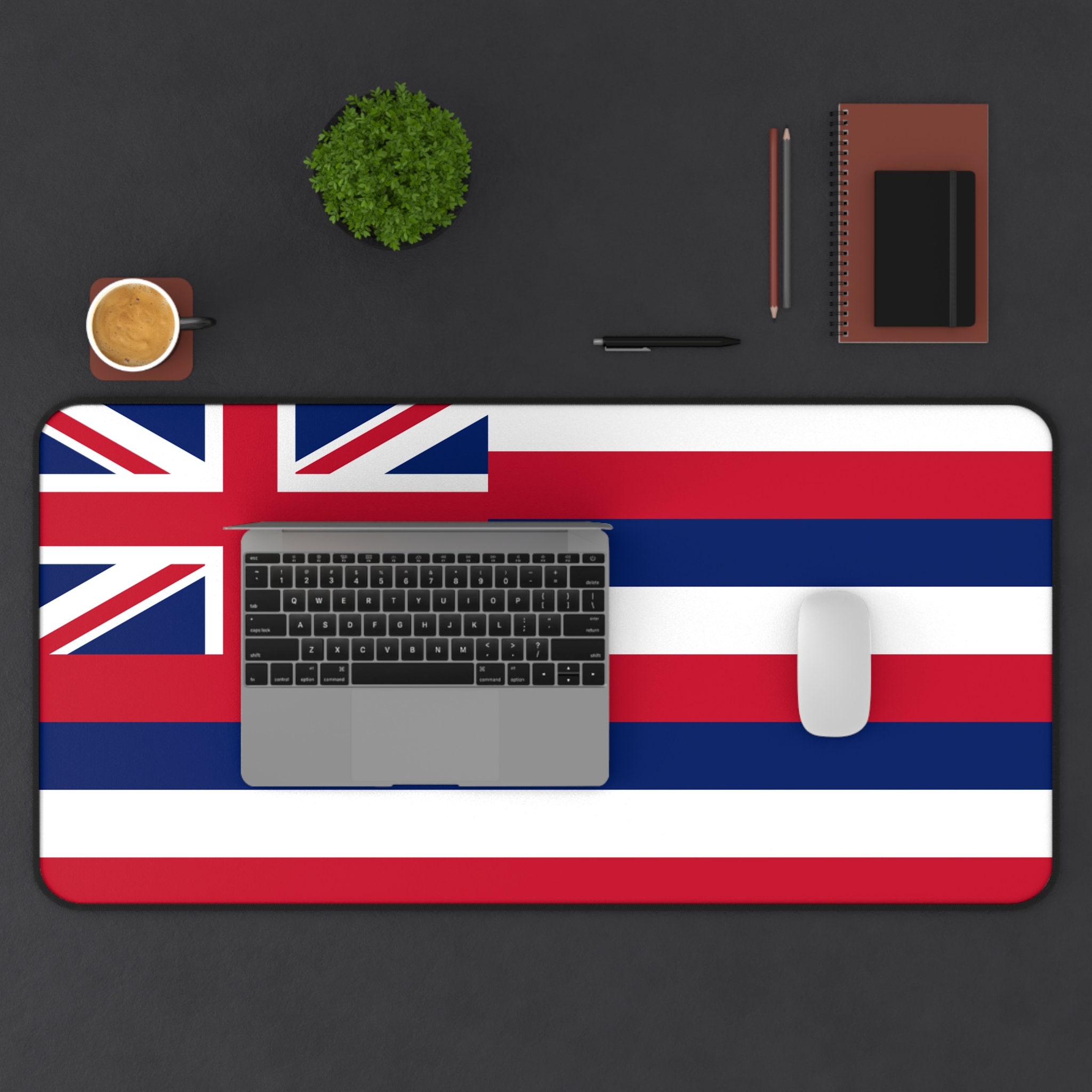 Flag of Hawaii Desk Mat, the Aloha State Mouse Pad XXL, Anti-slip ...