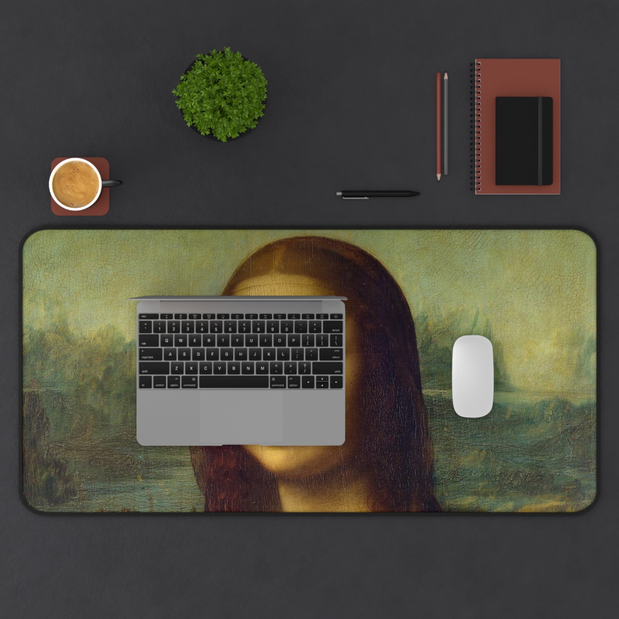 Mona Lisa Desk Mat, Leonardo Da Vinci Mousepad XXL, Anti-slip Gaming ...