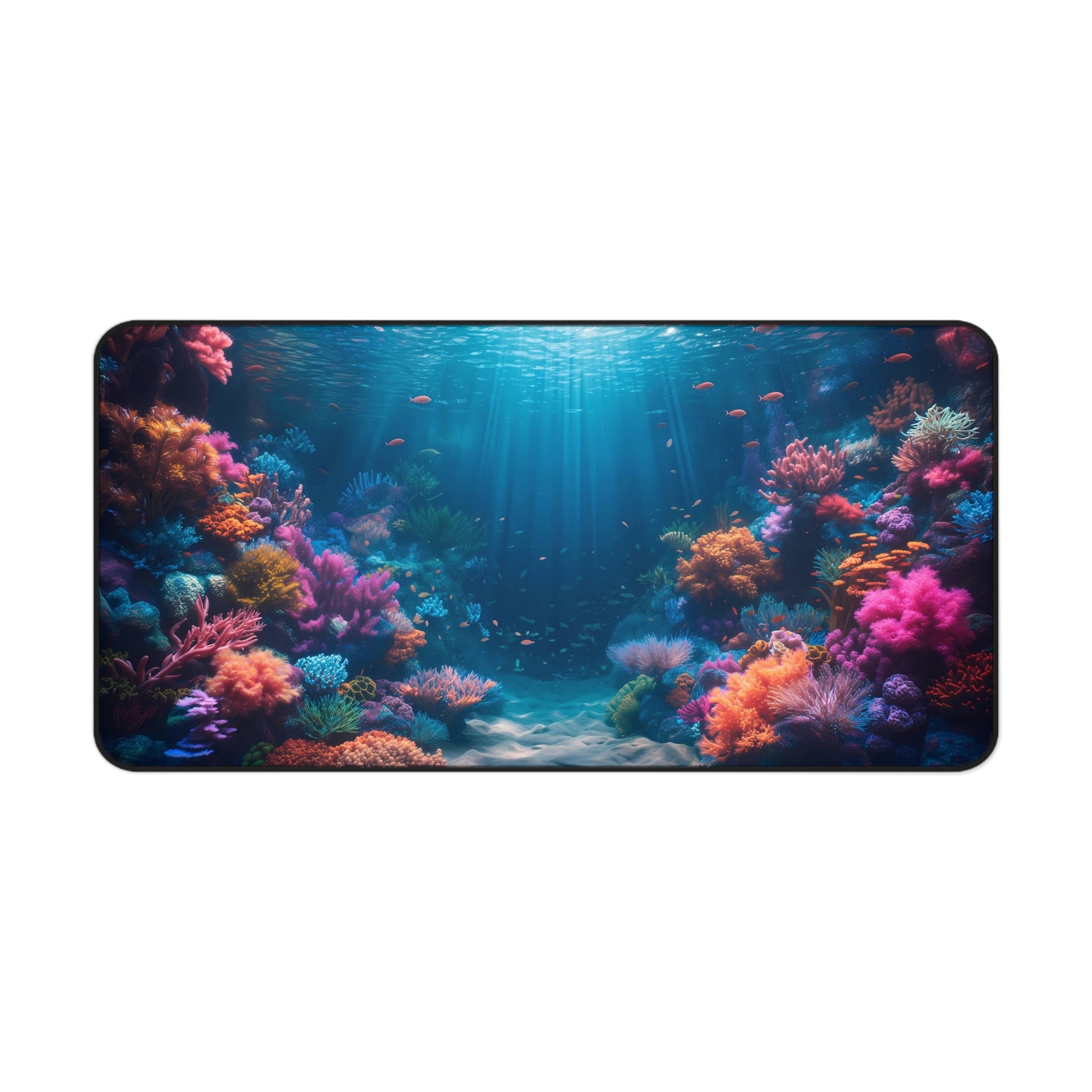 Underwater Desk Mat, Coral Reefs Sea Creatures Mouse Pad XXL, Anti-slip ...