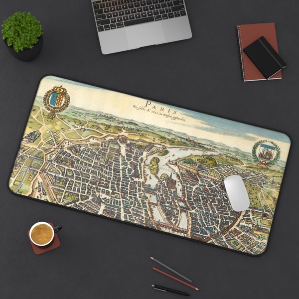 Mouse Pad Map of Paris - Etsy