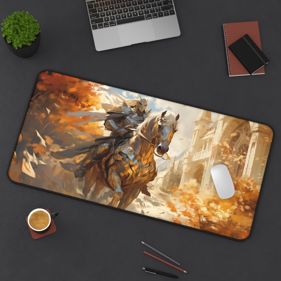 Paladin Desk Mat, Valiant Knight Mouse Pad XXL, Anti-slip Gaming ...