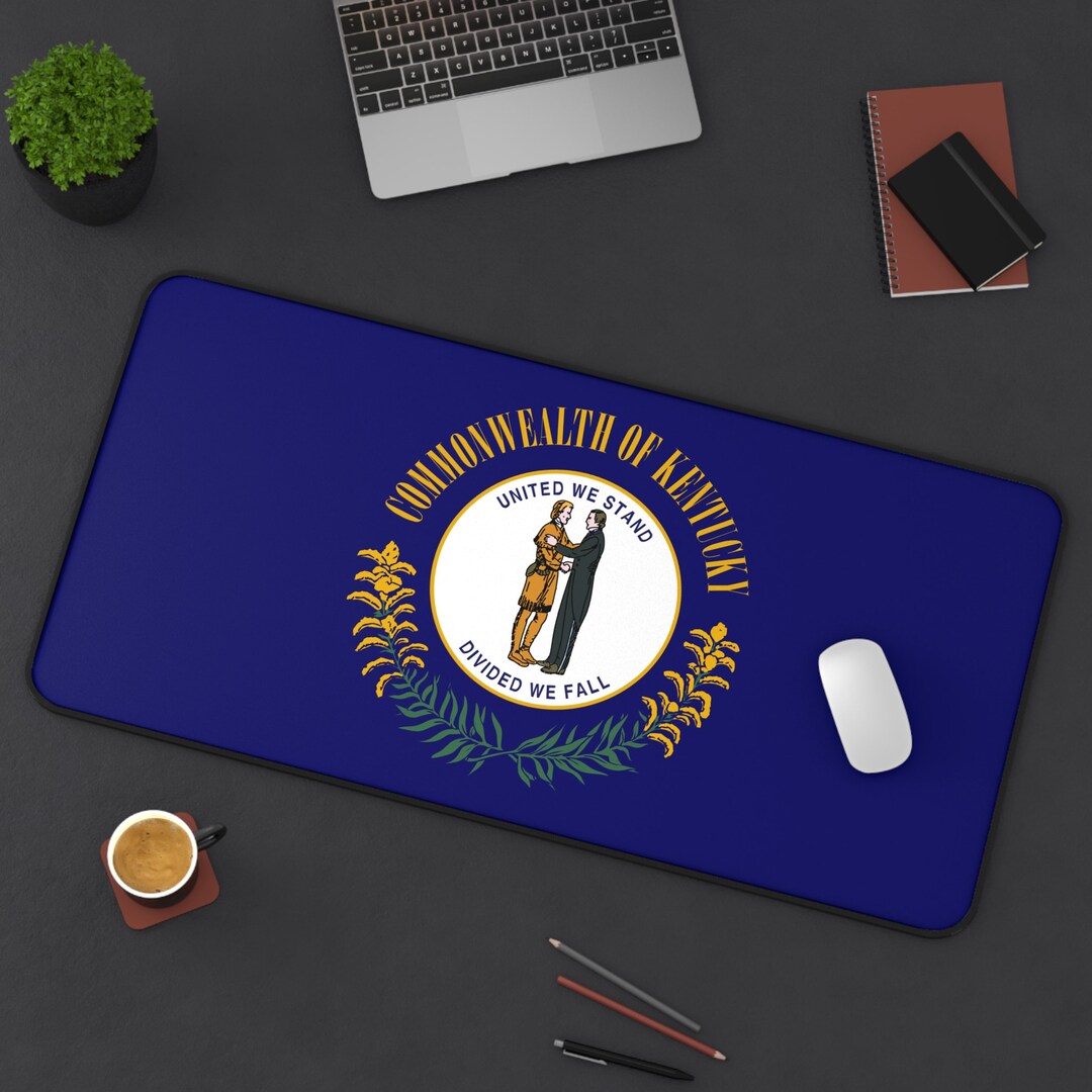 Flag of Kentucky Desk Mat, the Bluegrass State Mouse Pad XXL, Anti-slip ...