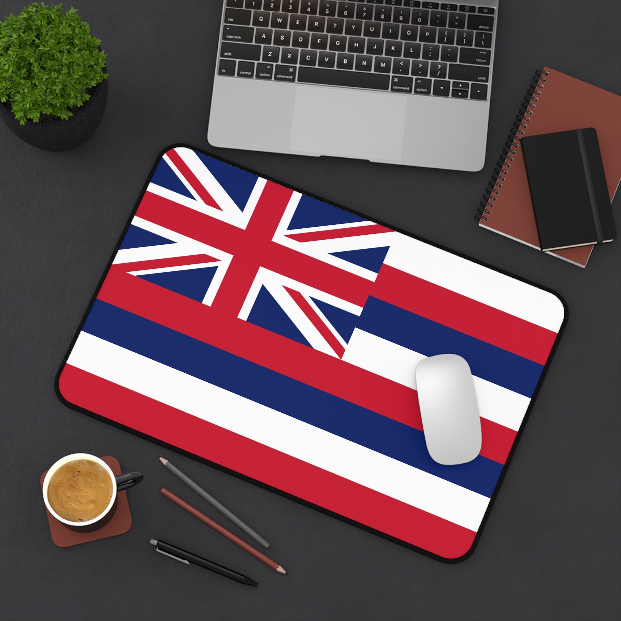 Flag of Hawaii Desk Mat, the Aloha State Mouse Pad XXL, Anti-slip ...
